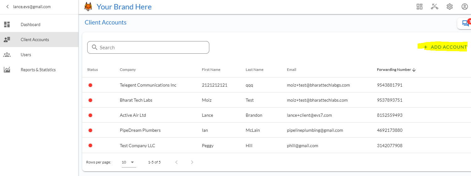 How to Add a New Client Account – EVS7 Support